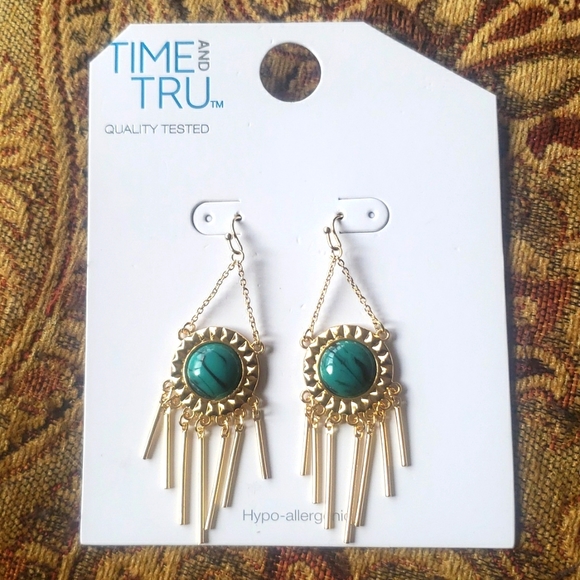 Time and Tru | Jewelry | Time And Tru Pieced Earrings | Poshmark